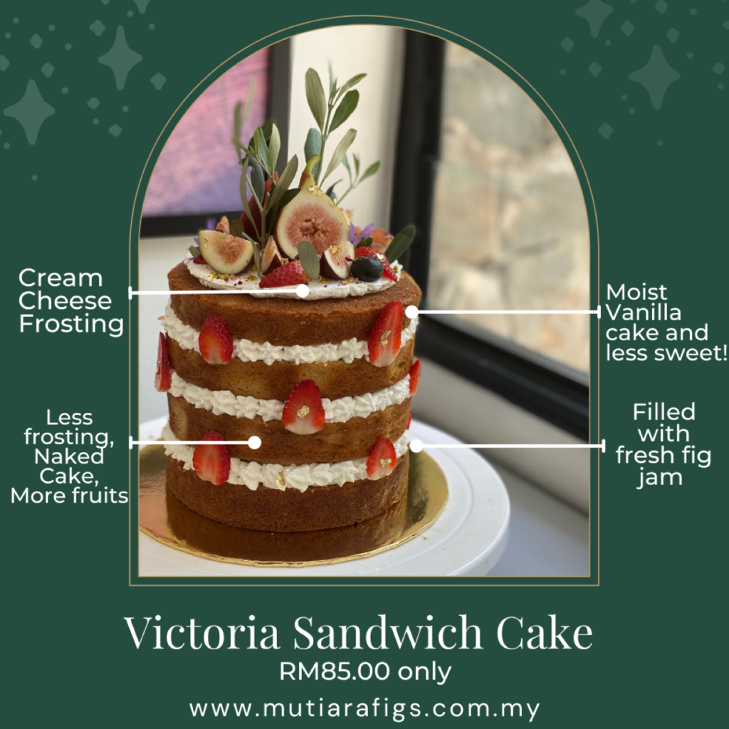 4 layer Victoria Sandwich Cake – Mutiara Figs